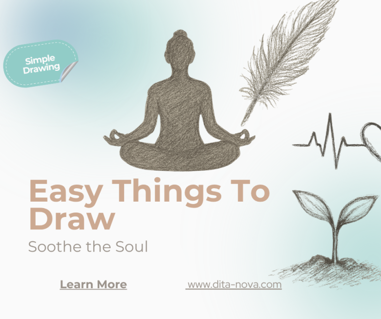 17 Easy Things To Draw That Quiet the Mind and Soothe the Soul 🖤 - AI ...